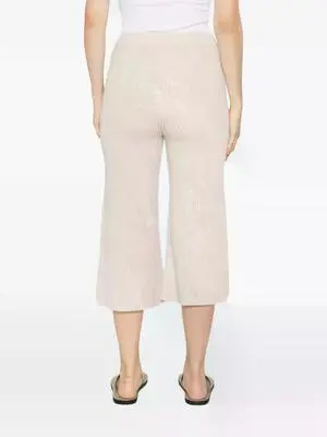 ELY ELY Ribbed Knit Cropped Trousers