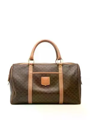Celine 2014 Macadam Coated Canvas Boston Bag