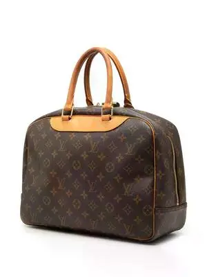 LOUIS VUITTON Monogram Canvas Deauville Handbag - Brown