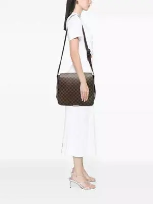 LOUIS VUITTON 2010 Damier Ebene Abbesses Crossbody Bag