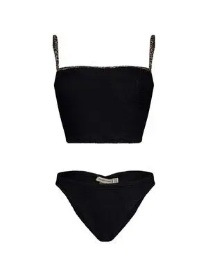 PARAMIDONNA Mara Leopard-print Trim Bikini