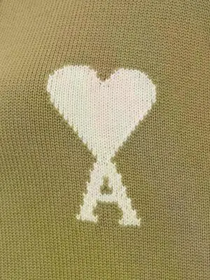 AMI Paris De Coeur Patch Cardigan