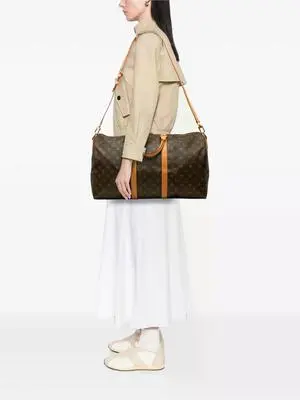 LOUIS VUITTON Monogram Keepall Bandouliere 50 Travel Bag