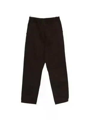 Carhartt Work In Progress Elasticated-waistband Logo-patch Trousers - Brown
