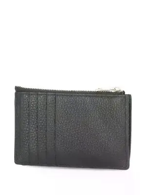 Furla Pebbled-leather Zip Card Holder - Black