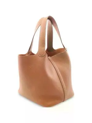 Hermès Clemence Picotin Lock 22 Handbag - Brown