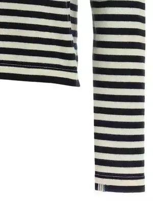 Extreme Cashmere Breton-striped Crew Neck Sweater