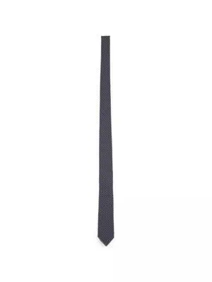 LARDINI Geometric Pattern Neck Tie - Blue