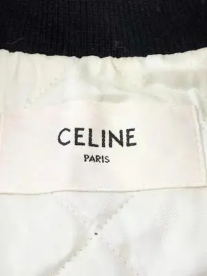 Celine 2000s Teddy Logo Bomber Jacket