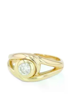 Cartier 1980s 18k Yellow Diamond Ring