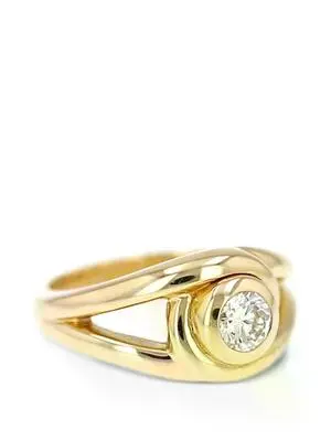 Cartier 1980s 18k Yellow Diamond Ring