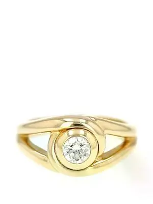 Cartier 1980s 18k Yellow Diamond Ring - Gold