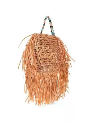 Kurt Geiger Kurt Mini Fringe-trim Tote Bag