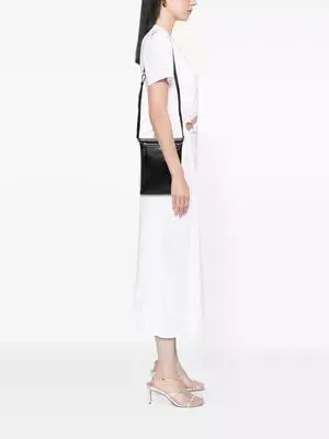 Saint Laurent 2023 Antiqued Lambskin Sid Flat Crossbody Bag