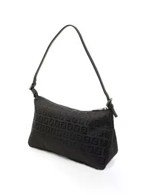 Fendi 2000-2010 Zucchino Canvas Pochette Shoulder Bag