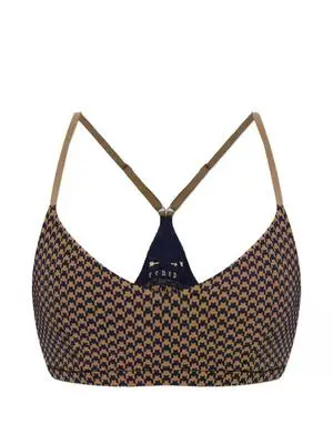 The Upside Houndstooth-print Sports Bra