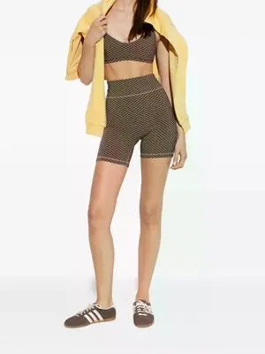 The Upside Houndstooth-print Sports Bra
