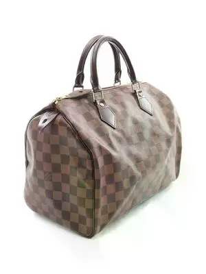 LOUIS VUITTON 2013 Damier Ebene Speedy Handbag - Brown