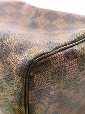 LOUIS VUITTON Damier Ebene Speedy Handbag - Brown