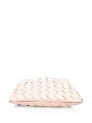 Bottega Veneta 2012-2026 Small Nappa Intrecciato Dustbag Drawstring Crossbody Bag - Pink