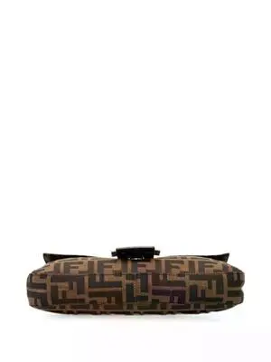 Fendi 20th Century Zucca Canvas Baguette Shoulder Bag