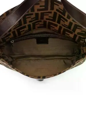Fendi 20th Century Zucca Canvas Baguette Shoulder Bag