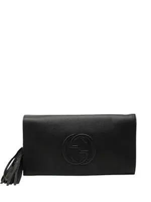 Gucci 2000-2015 Leather Soho Disco Clutch Bag