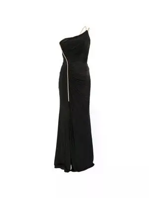 FOREVER UNIQUE Isla Crystal-embellished Maxi Dress