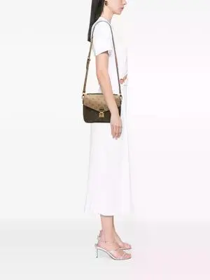 LOUIS VUITTON Monogram Reverse Pochette Metis Satchel - Brown