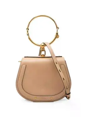 Chloé 2017 Small Leather Nile Bracelet Satchel - Neutrals