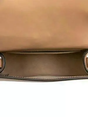 Chloé Nile Leather Satchel With Hoop Handle - Neutrals