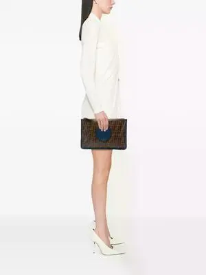 Fendi 2010-2026 Zucca Coated Canvas Clutch Bag