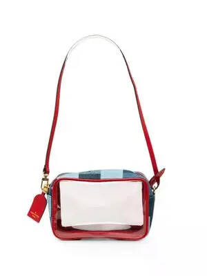 LOUIS VUITTON Monogram Denim Patchwork Beach Pouch Shoulder Bag