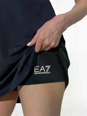 EA7 Ventus Logo-print Racerback Dress