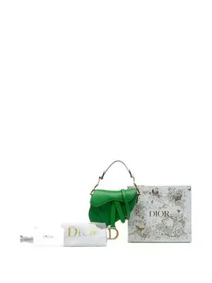 Dior 2022 Micro Goatskin Saddle Bag Satchel