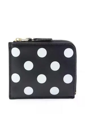 Comme Des Garçons 2020s Polka-dot Coin Purse - Black