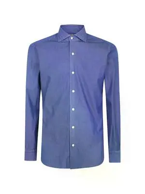 BARBA NAPOLI Spread-collar Button-up Shirt