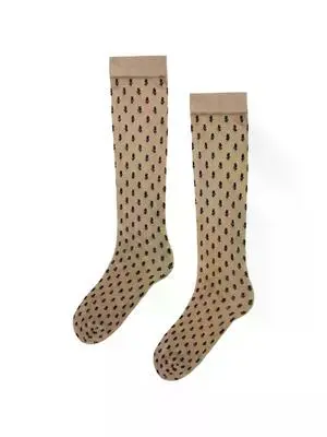 Wolford Blossom Floral-pattern Knee-high Socks