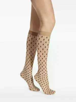 Wolford Blossom Floral-pattern Knee-high Socks