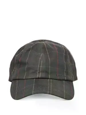 Barbour Tartan Baseball Cap - Green
