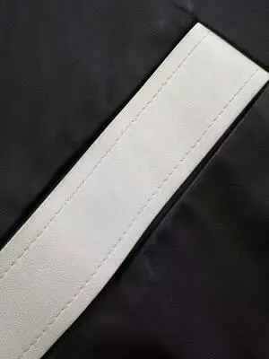 Givenchy And White Star Patch Leather Bomber Jacket