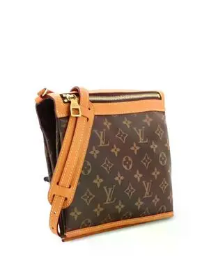 LOUIS VUITTON Monogram Canvas Pm Saumur Messenger Bag - Brown