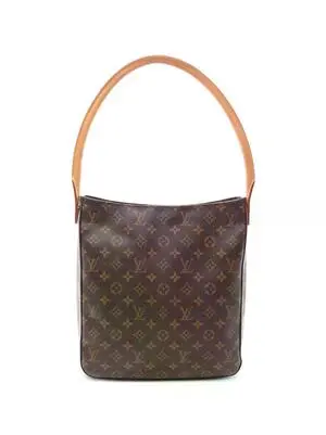 LOUIS VUITTON 2002 Gm Looping Monogram Shoulder Bag - Brown