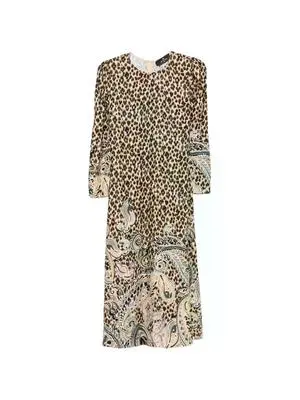 Etro Leopard Print Midi Dress