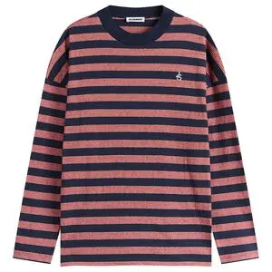JIL SANDER Stripe Long Sleeve T-shirt - Red Flag