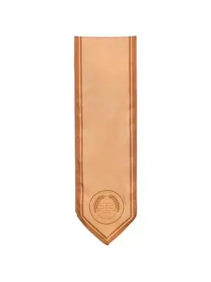 Elisabetta Franchi Logo-print Silk Scarf - Neutrals