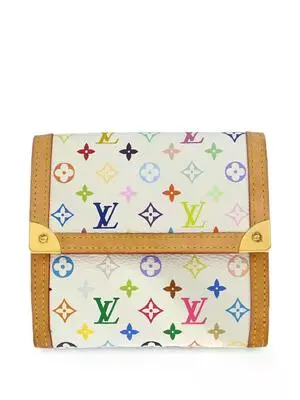 LOUIS VUITTON 2005 Monogram Multicolore Wallet - White