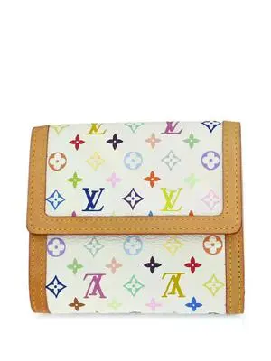 LOUIS VUITTON 2005 Monogram Multicolore Wallet - White