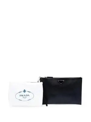 Prada 2016-2026 Saffiano Wristlet Clutch Bag