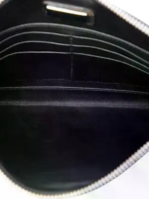 Prada Saffiano Leather Wristlet Clutch Bag